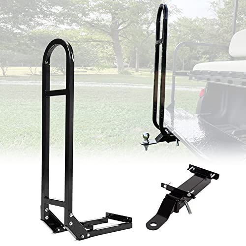 JMTAAT Golf Cart Universal Rear Seat Safety Grab Bar with Trailer Hitch for Club Car EZGO Yamaha Safety handrails and Trailer Hook