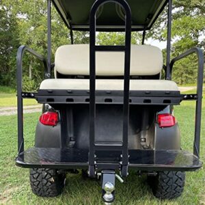 JMTAAT Golf Cart Universal Rear Seat Safety Grab Bar with Trailer Hitch for Club Car EZGO Yamaha Safety handrails and Trailer Hook