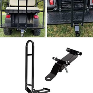 JMTAAT Golf Cart Universal Rear Seat Safety Grab Bar with Trailer Hitch for Club Car EZGO Yamaha Safety handrails and Trailer Hook