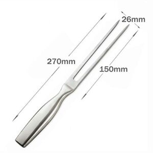 NEWZAF Stainless Steel Carving Fork Meat Fork 10 Inch