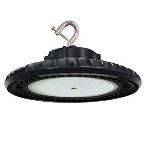 led flying direct 480v led ufo hig bay light 240w, 1000w mh/hps equivalent, 36000lm, 5000k 200-480v input voltage, open hook, 1-10v dimmable dlc premium etl approved