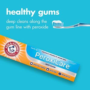 ARM & HAMMER PeroxiCare Tartar Control Toothpaste Baking Soda & Peroxide, Fresh Mint 6 oz (Pack of 2)