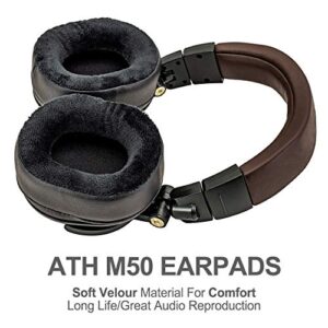 Arctis 7 Ear Cushion Replacement Ear Pads Compatible with ATH-M50x M50 M40, Arctis 7 Arctis Pro, ATH-WS1100iS, HD280 Pro, MDR-7506 V6 Headphone (Hybrid Velour)