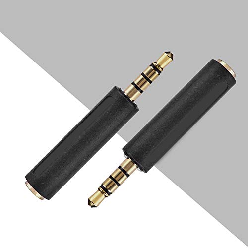 Pomya Male to Female Headphone Audio Adapter,3.5mm OMTP to CTIA Conversion Earphone Adapter for Earphone Compatible with Smartphones and Tablets,OMTP to CTIA Converter( 3PCS)