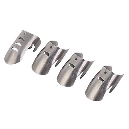 4Pcs Stainless Steel Finger Guard, Professional Slice Finger Guard Safe Finger Protector Home Kitchen Cooking Tool