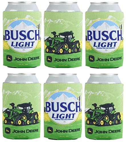 Busch Light Beer 12oz Can Holder Cooler Kaddy Huggie Coolie 6 pack