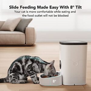 PETLIBRO Automatic Cat Feeders, Automatic Cat Food Dispenser with Customize Feeding Schedule, Timed Cat Feeder with Interactive Voice Recorder, Automatic Pet Feeder for Cat Dog 1-4 Meals Dry Food 4L