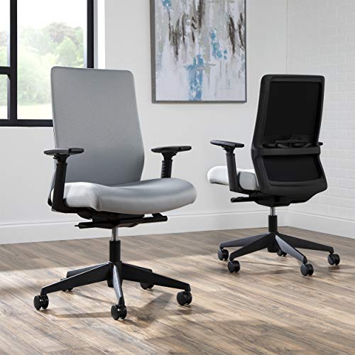 HON Basyx Biometryx Commercial-Grade Fabric Upholstered Task Chair, Grey