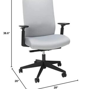 HON Basyx Biometryx Commercial-Grade Fabric Upholstered Task Chair, Grey