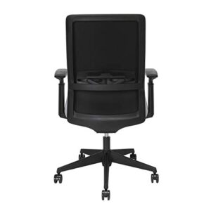 HON Basyx Biometryx Commercial-Grade Fabric Upholstered Task Chair, Grey