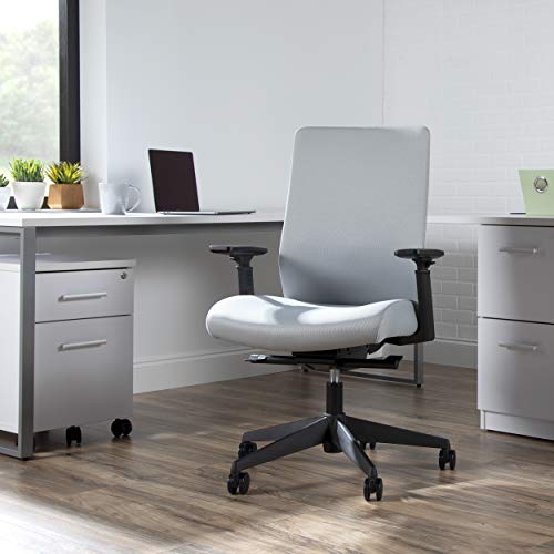 HON Basyx Biometryx Commercial-Grade Fabric Upholstered Task Chair, Grey