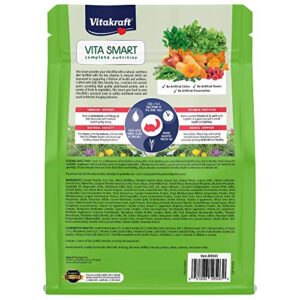 Vitakraft Vita Smart Chinchilla Food - Vitamin-Fortified Complete Nutrition - Natural Forage Blend - Timothy Hay Pellets for Chinchillas