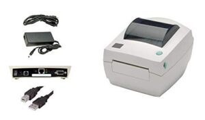 zebra lp2844 barcode label printer, usb and ethernet interface, 4 inch, direct thermal, epl only, with power supply (renewed)