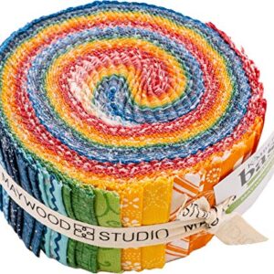 Kim Christopherson KimberBell Basics Kim's Picks Summer Strips 40 2.5-inch Strips Jelly Roll Maywood