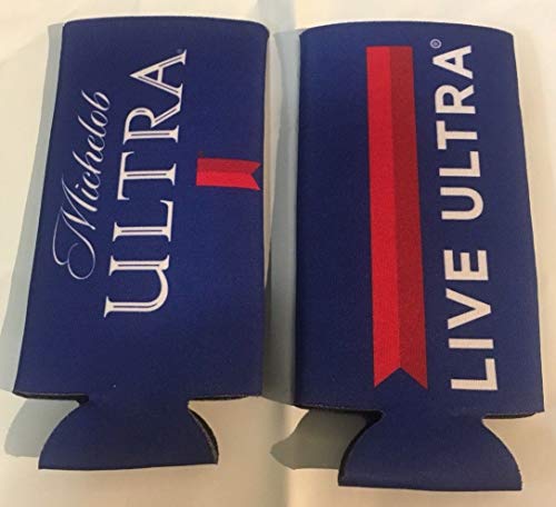 Michelob Ultra Live Ultra 16oz Aluminum Slim Bottle Coolie Cooler Can Huggie Set of 4