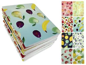 alimitopia 24pcs mini notebook,portable pocket journal steno memo notebook minidaily notepad (fruit patterns (24pcs))