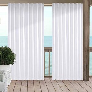 Bedding Craft White Cotton Curtains Set of 2, Textured Slub Curtain 50x96 inch,Cotton Curtains,tab top Curtains,White Cotton Curtains,White Panel Curtains,Cotton Duck Curtains,tab top Curtains