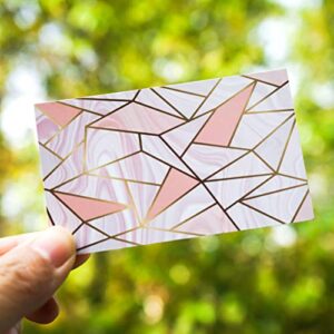 RXBC2011 Appointment Reminder Cards Marble pink and gold Pack of 100