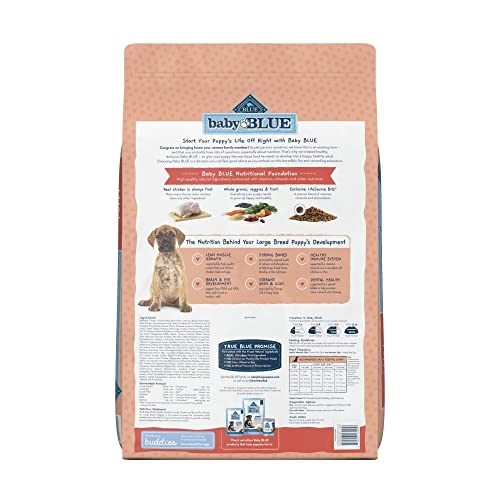 Blue Buffalo Baby BLUE Healthy Growth Formula Natural Large Breed Puppy Dry Dog Food, Chicken and Brown Rice Recipe 24-lb