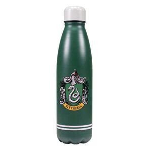 harry potter - water bottles - harry potter metal water bottle - slytherin house pride