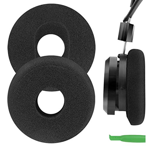 Geekria Comfort Foam Replacement Ear Pads for GRADO PS1000, GS1000i, RS1i, RS2i, SR325IS, GW100x Headphones Ear Cushions, Headset Earpads, Ear Cups Repair Parts (Black)