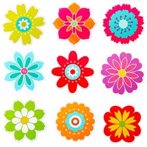 45 pieces spring flower cutouts mini retro flower cutouts springtime cut-outs for bulletin board classroom school party decoration