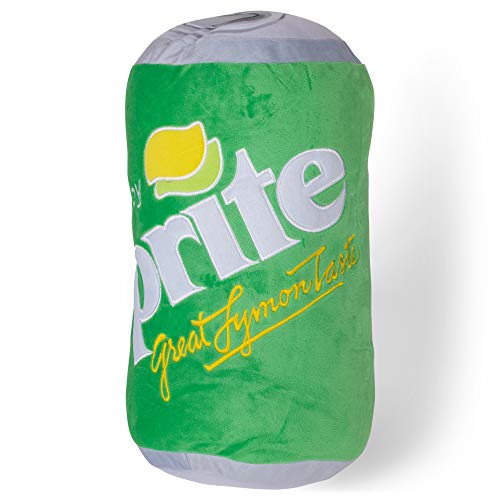 Mark Feldstein & Associates Sprite Can Classic Green 14 x 8 Polyester Fabric Soft Plush Throw Pillow