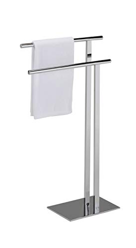 Kings Brand Furniture - Marinali Metal Freestanding Bathroom Towel Rack Stand, Chrome