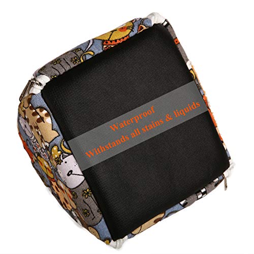 Small Pets Carrier Bag, Portable Rats Sugar Glider Guinea Pig Chinchillas Hamster Hedgehog Outdoor Travel Carrier Pouch Bag, Small Animals Breathable Hanging Tote Bag with Detachable Strap Zipper