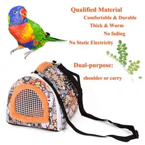 Small Pets Carrier Bag, Portable Rats Sugar Glider Guinea Pig Chinchillas Hamster Hedgehog Outdoor Travel Carrier Pouch Bag, Small Animals Breathable Hanging Tote Bag with Detachable Strap Zipper