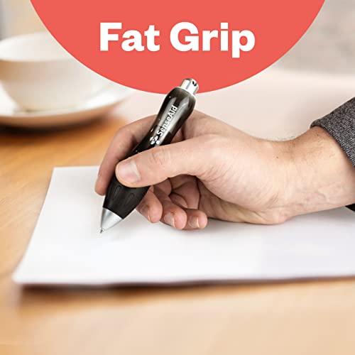 Fat Heavy Weighted Pens | Set of Two Super Big Pens Including TWO BONUS INK REFILLS | Large Wide Grip Pens Aids Writing For Those With Arthritis, Parkinson's, Carpal Tunnel & Essential Hand Tremors