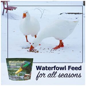 Natural Waterscapes Waterfowl Feed 20 lb Bag | Floating Pellets for Duck, Swan, Goose | for Wild and Pet Ducks