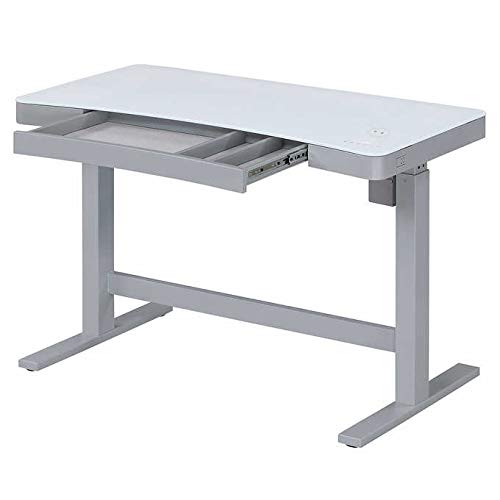 TRESANTI Adjustable Height Desk, White