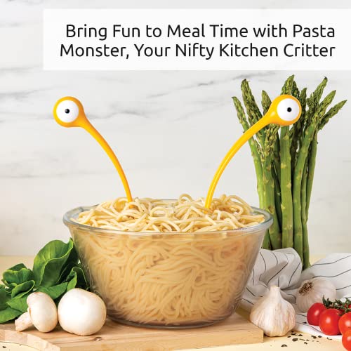 OTOTO Pasta Monsters and Salad Servers - BPA-Free Fun Kitchen Gadgets - 100% Food Safe Salad Spoon and Fork Set - Pasta and Salad Server - 11.93x 3.39 x 2.24 inch