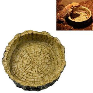 ailindany reptile bowl tortoise water dish food bowl feeders water dish resin made for amphibians gecko snakes lizard chameleon