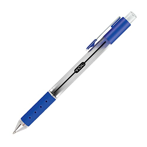 TUL® GL Series Retractable Gel Pens, Bold Point, 1.0 mm, Silver Barrel, Assorted Ink Colors, Pack Of 12 Pens