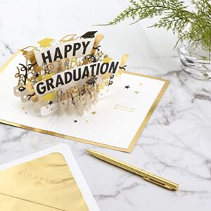 Hallmark Signature Paper Wonder Pop Up Graduation Card (Happy Graduation)