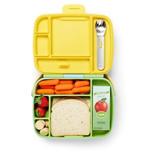 Munchkin® Lunch™ Bento Box for Kids, Includes Utensils, Green