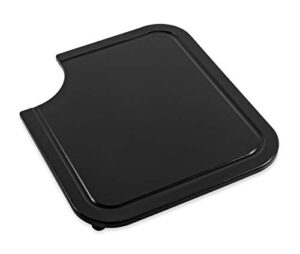 camco rv/marine sink mate 12½-inches x 14 ½-inches cutting board - fits securely over your rv or boat's kitchen sink - ideal for cleaning, carving and chopping - black (43858)