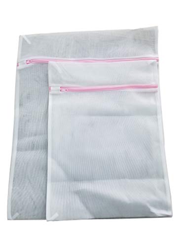 JvG72VtES Mesh Laundry Bags, middle, whiite