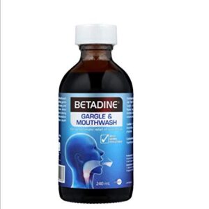 M# Betadine Gargle Mouth Wash 240ml refreshingly,Mouth Wound