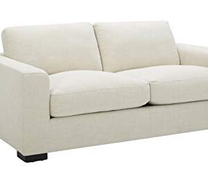 Stone & Beam Westview Love Seats, 76'' Loveseat, Cream