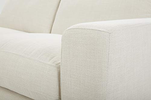 Stone & Beam Westview Love Seats, 76'' Loveseat, Cream