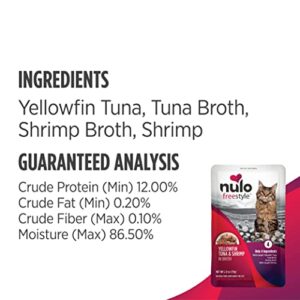 Nulo Freestyle Cat & Kitten Wet Cat Food Pouch, Premium All Natural Grain-Free Soft Cat Food Topper with Amino Acids for Heart Health and High Animal-Based Protein, 2.8 oz, 6 Count