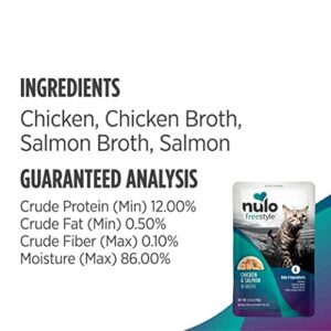 Nulo Freestyle Cat & Kitten Wet Cat Food Pouch, Premium All Natural Grain-Free Soft Cat Food Topper with Amino Acids for Heart Health and High Animal-Based Protein, 2.8 oz, 6 Count