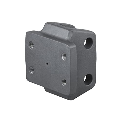 CURT 45950 Rebellion XD Adjustable Cushion Hitch Pintle Mount Plate Attachment, Shank Required