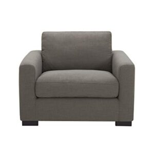 Amazon Brand - Stone & Beam Westview Extra Deep Down-Filled Accent Chair, 43.3"W, Smoke