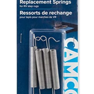 Camco 42914 Heavy-Duty RV Step Rug Replacement Springs - Safely Secures Your RV Step Rug in Place - Compatible with Most Step Rugs