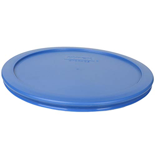 Pyrex 7402-PC 6/7 Cup Marine Blue Round Plastic Food Storage Lid, Made in USA