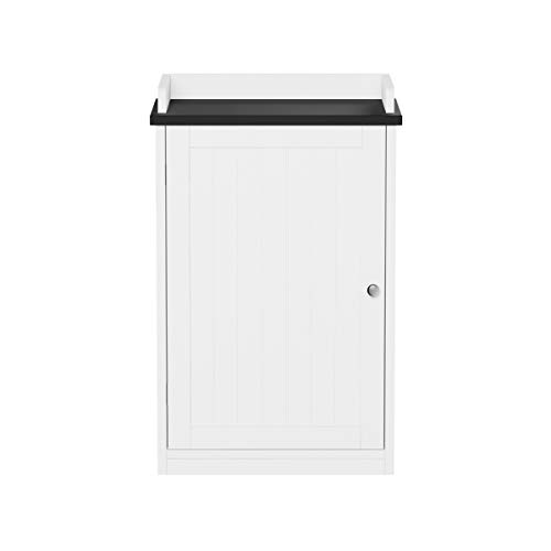 Lavish Home Bathroom Floor Cabinet-29 ”, White